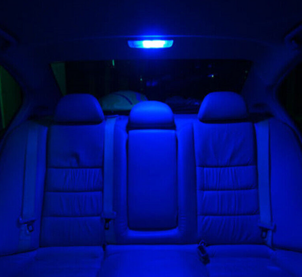 2 x blue led globes T10 5w for automotive multipurpose usage (driving ...