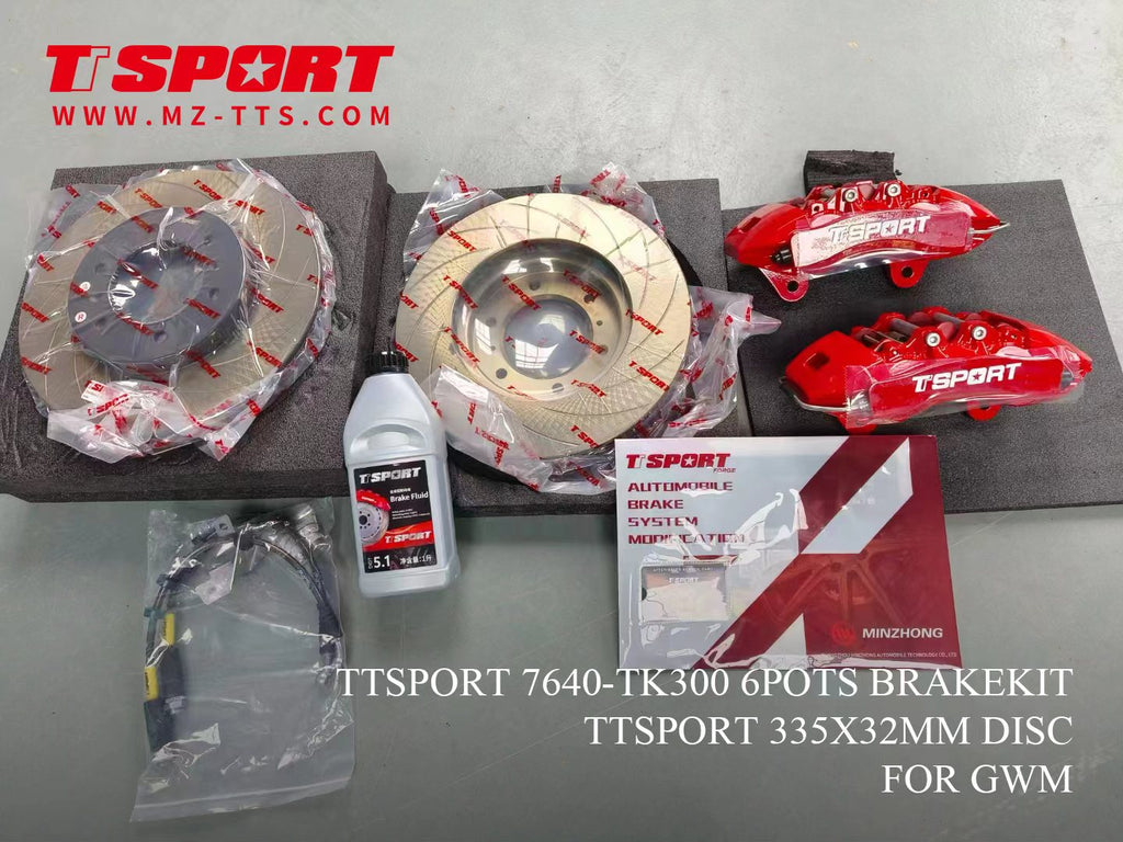 TT SPORT FRONT BIG BRAKE KIT (6 PISTON) FOR GWM TANK 300 - suit factor ...