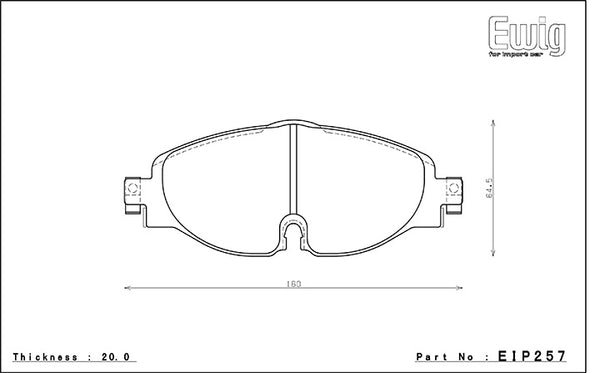 ENDLESS ME 20 BRAKE PADS (RCP173 18MM) FOR AP RACING CP9660 PRO 5000R ...