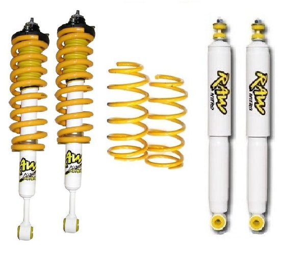 2 Inch 50mm RAW Nitro 4x4 ReadyStrut Lift Kit to suit Toyota Prado 120 ...