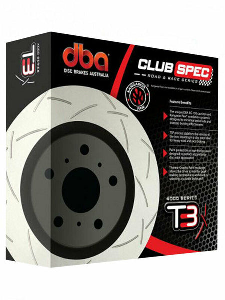 2 x DBA T3 Slotted Rotor FOR NISSAN SKYLINE R34 (DBA4928S) GTT RB25DET ...